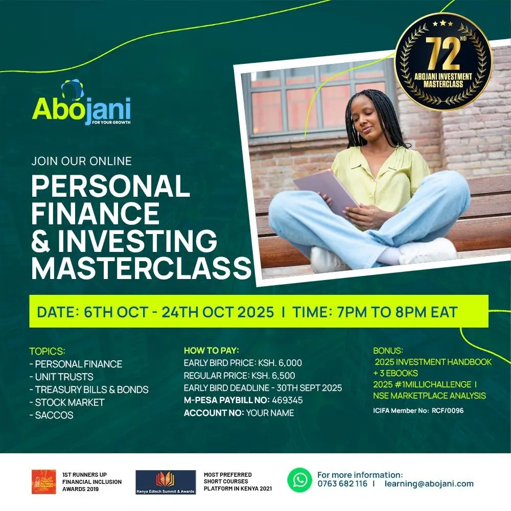The 72nd Abojani Top Personal Finance Masterclass Registration